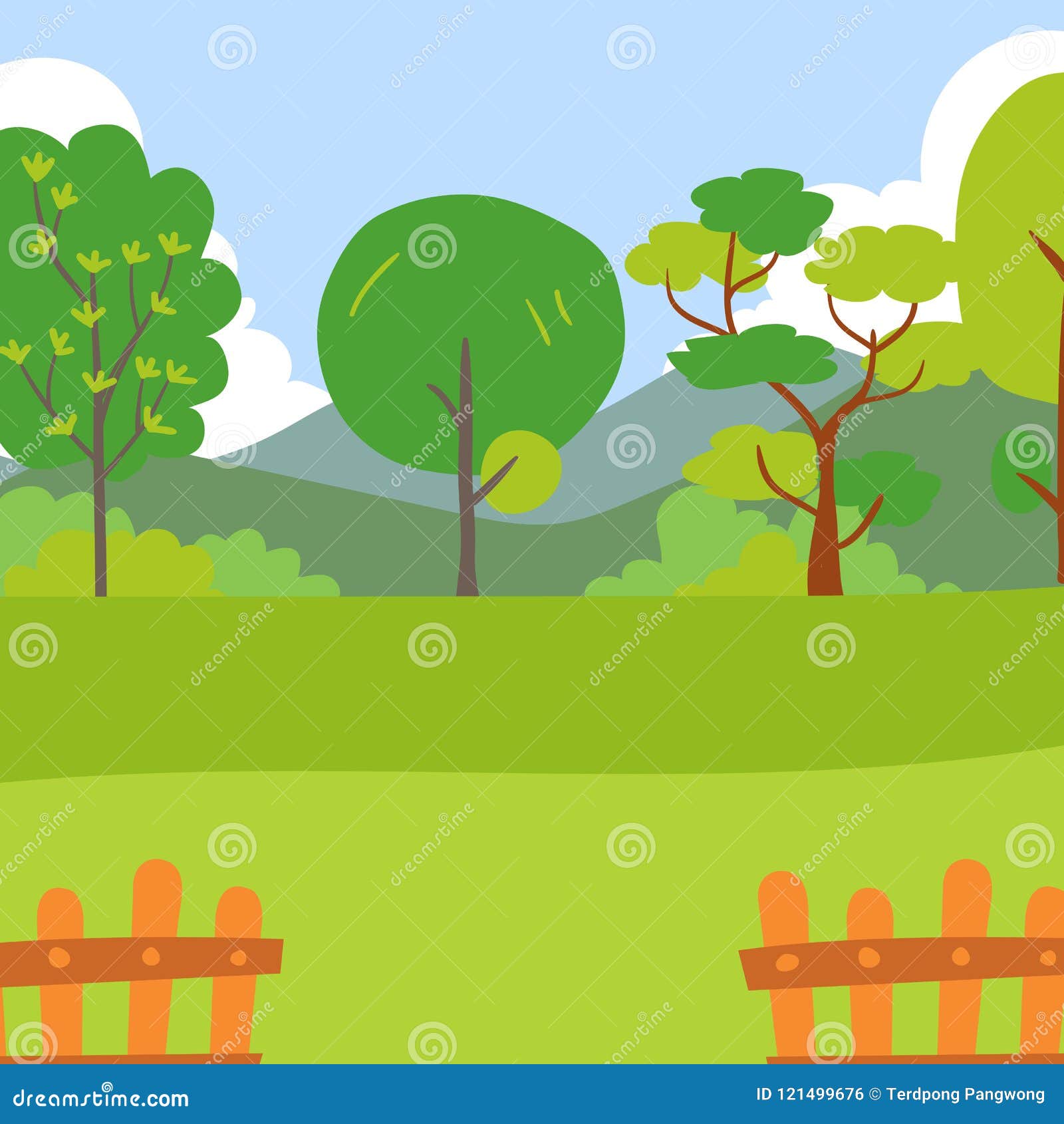 Garden Vector Collection Design Stock Illustration - Illustration of ...