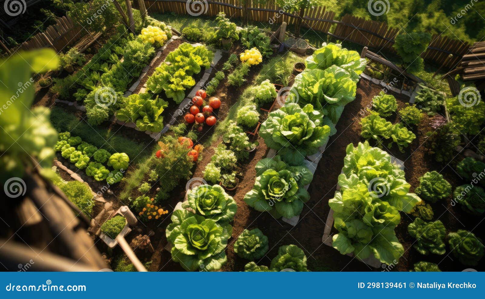 Garden with Vegetable Beds, Top View. Rows of Vegetable Beds Stock ... Garden with Vegetable Beds, Top View. Rows of Vegetable Beds Stock ...