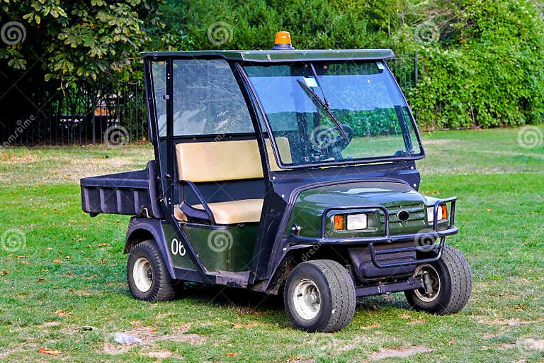 Garden vehicle stock image. Image of park, cabin, small - 13048905