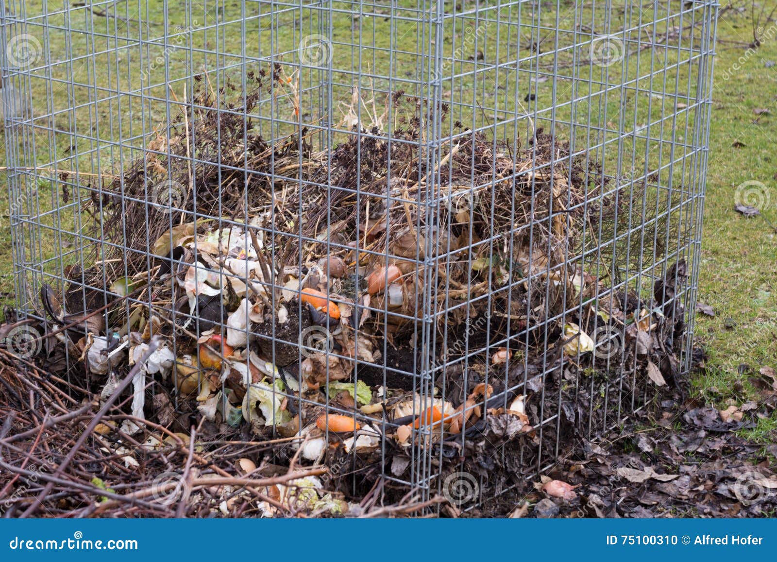 Garden Waste into Garden Compost Stock Photo - Image of earth, mold ...