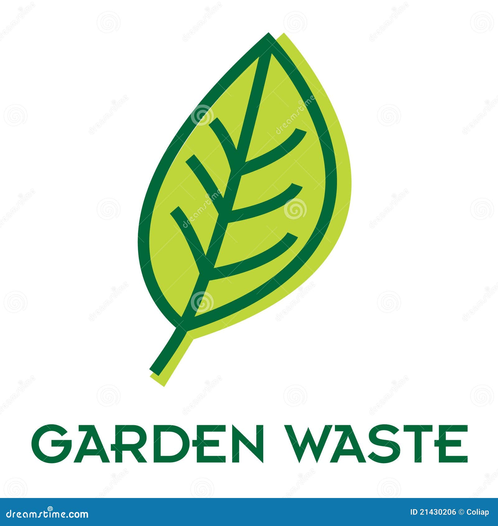 Garden waste recycle sign stock vector. Illustration of recoverable ...
