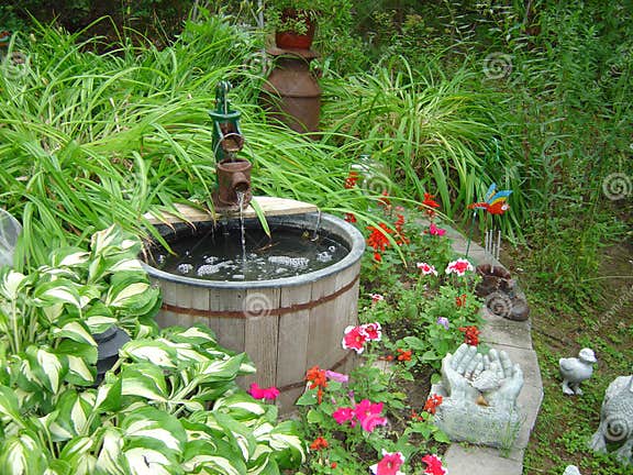 Garden Water Well stock photo. Image of landscape, antiques - 355988