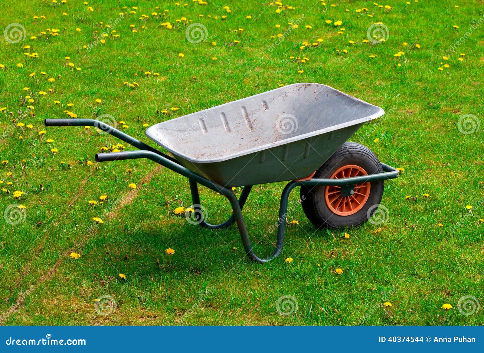 Garden-wheelbarrow stock photo. Image of growing, cultivate - 40374544