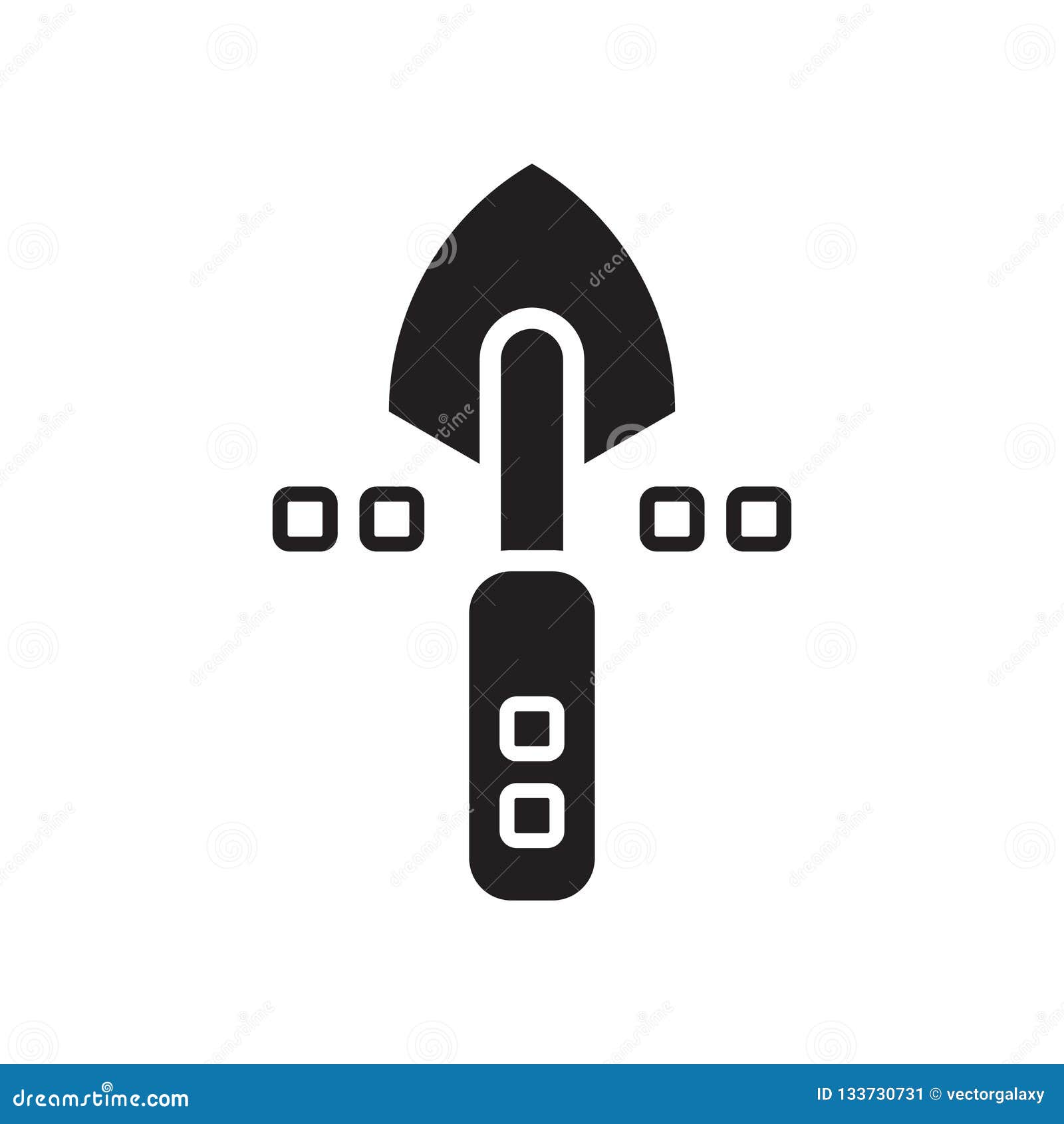 Garden Work Icon Isolated on White Background Stock Vector ...