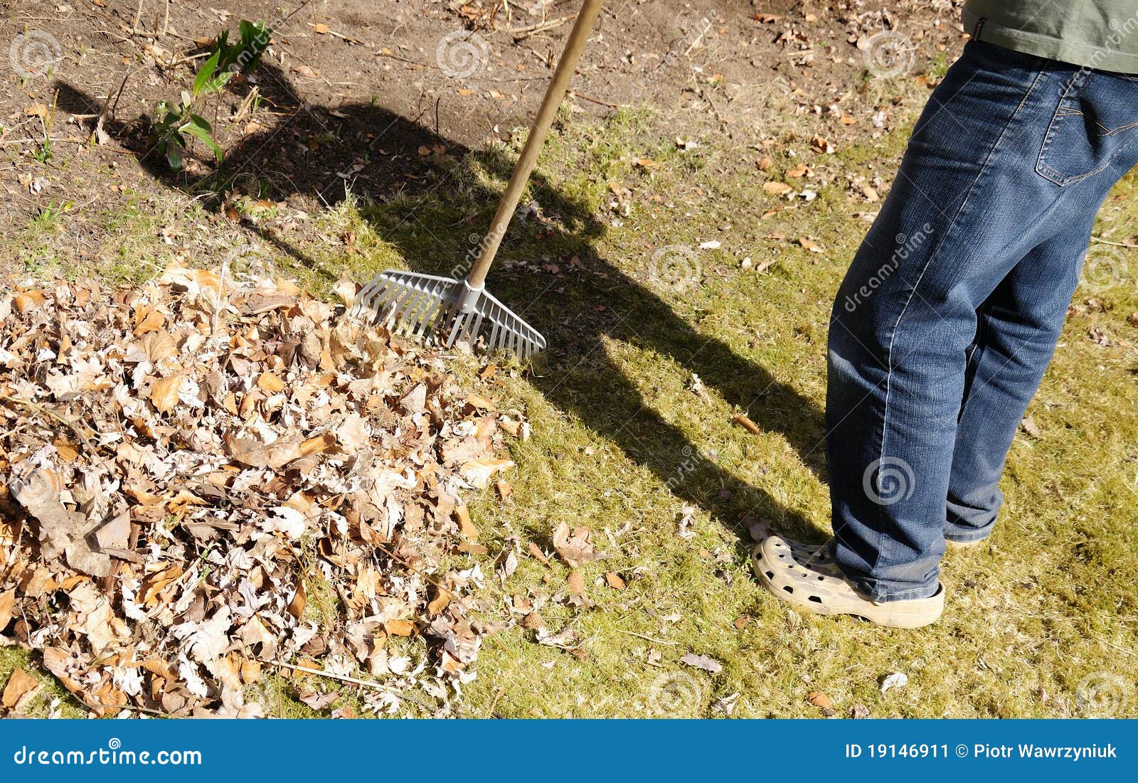 Garden worker s shadow stock image. Image of north, person - 19146911