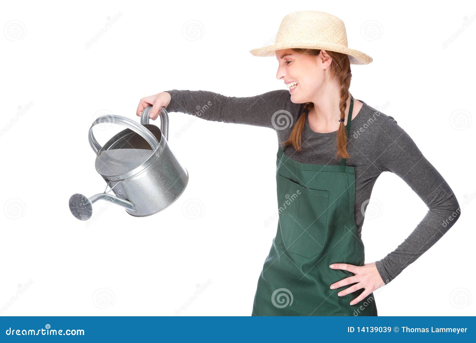 Gardener stock image. Image of gardener, isolated, joyful - 14139039