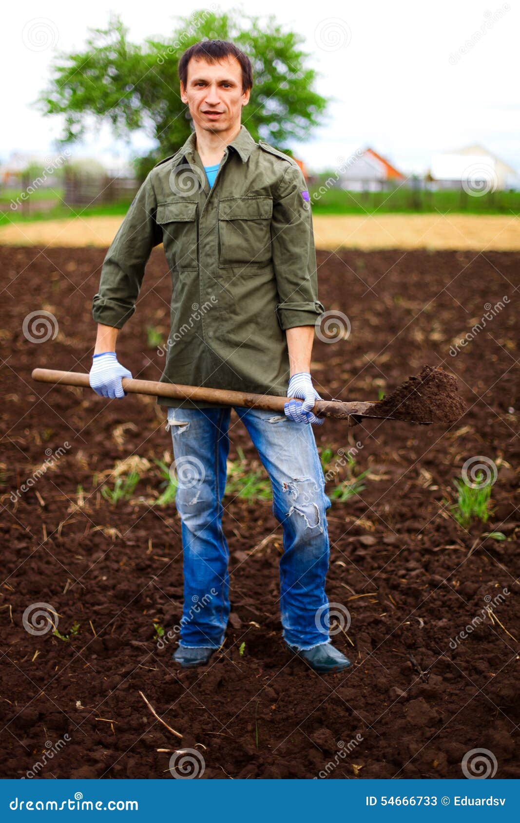 Gardener happy. stock image. Image of young, plant, activity - 54666733