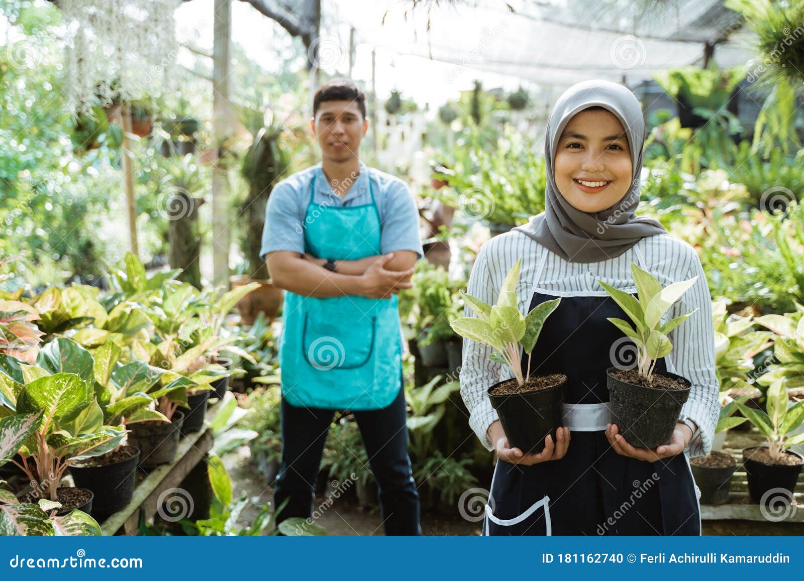 Gardener Team Working in the Garden Stock Photo - Image of hobbies ...