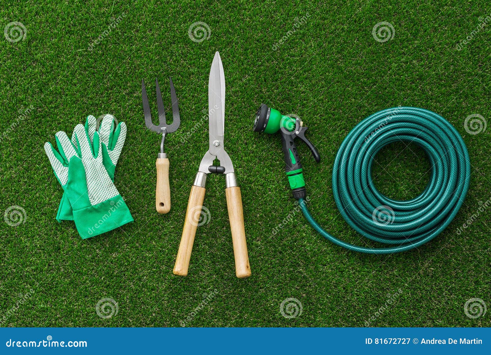 Gardener tools stock image. Image of landscaping, flat - 81672727