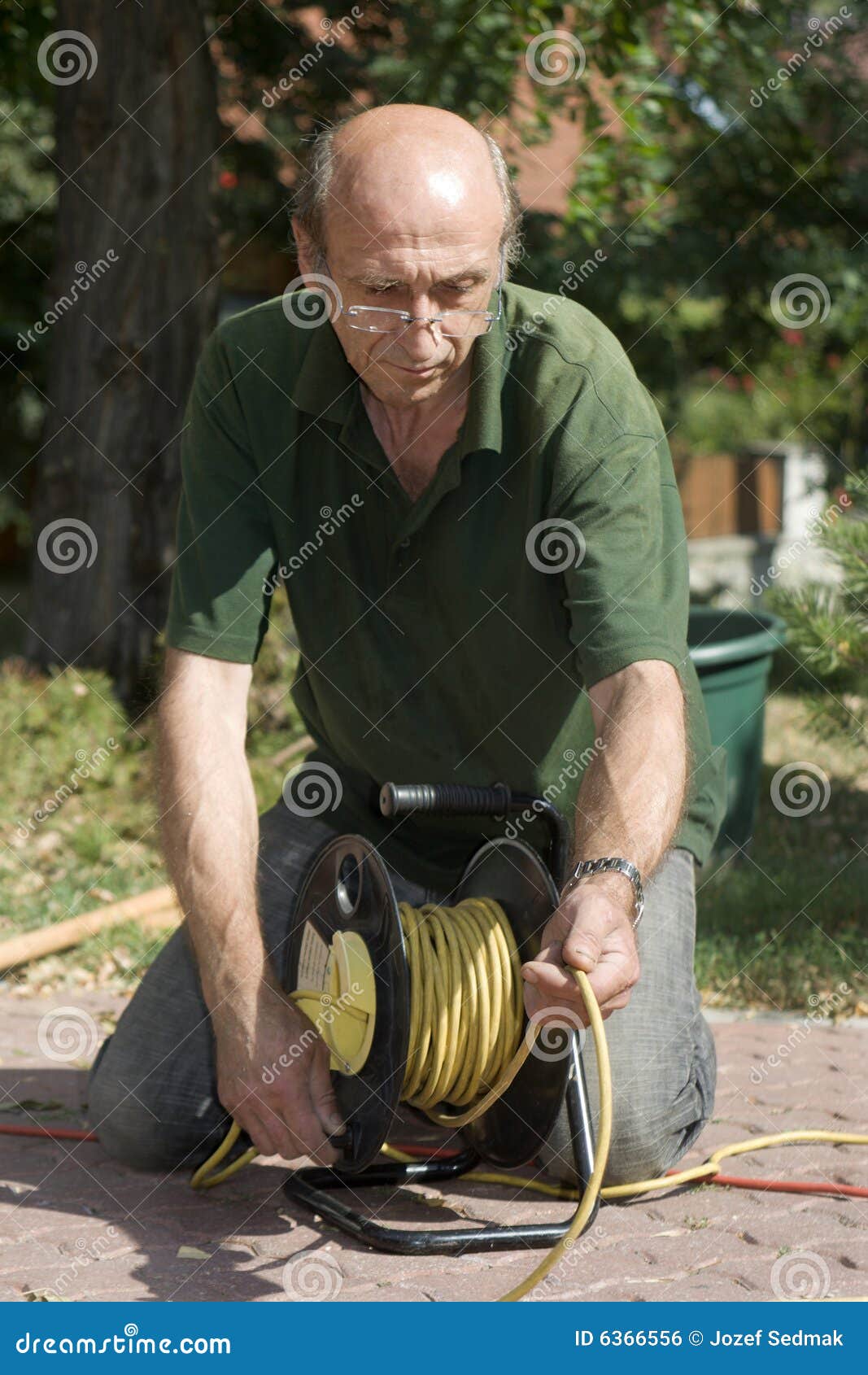 Gardener by the work stock photo. Image of garden, energy - 6366556