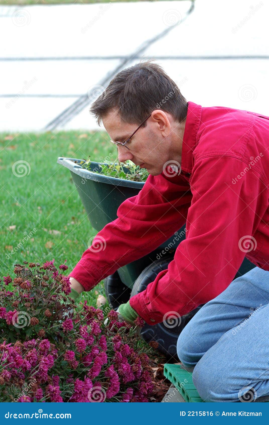 Gardener Working Man stock photo. Image of garden, landscaping - 2215816