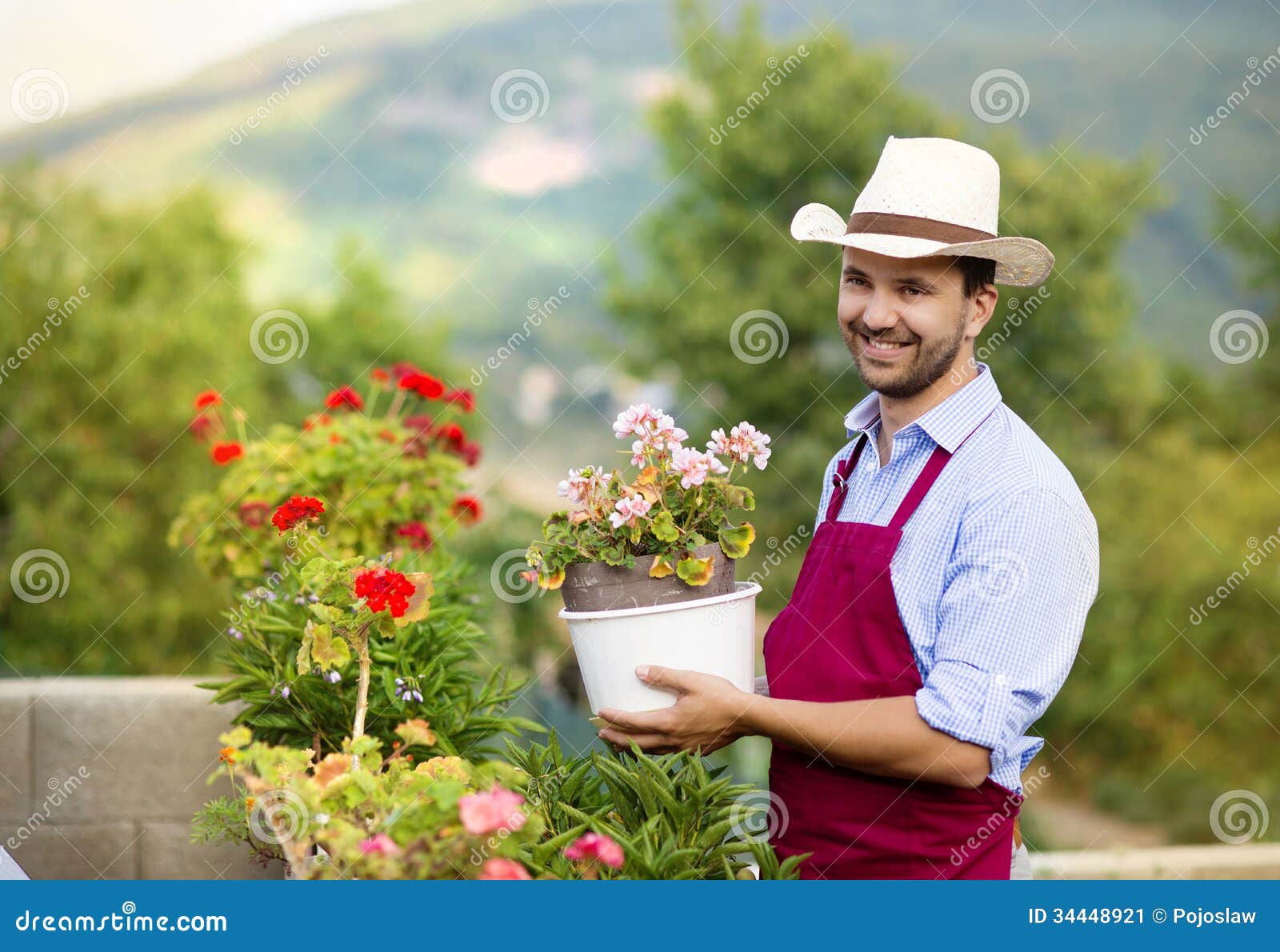 Gardener stock image. Image of outdoor, grow, grass, caucasian - 34448921