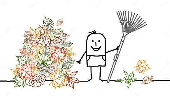 Gardening & fall stock vector. Illustration of rake - 11052952