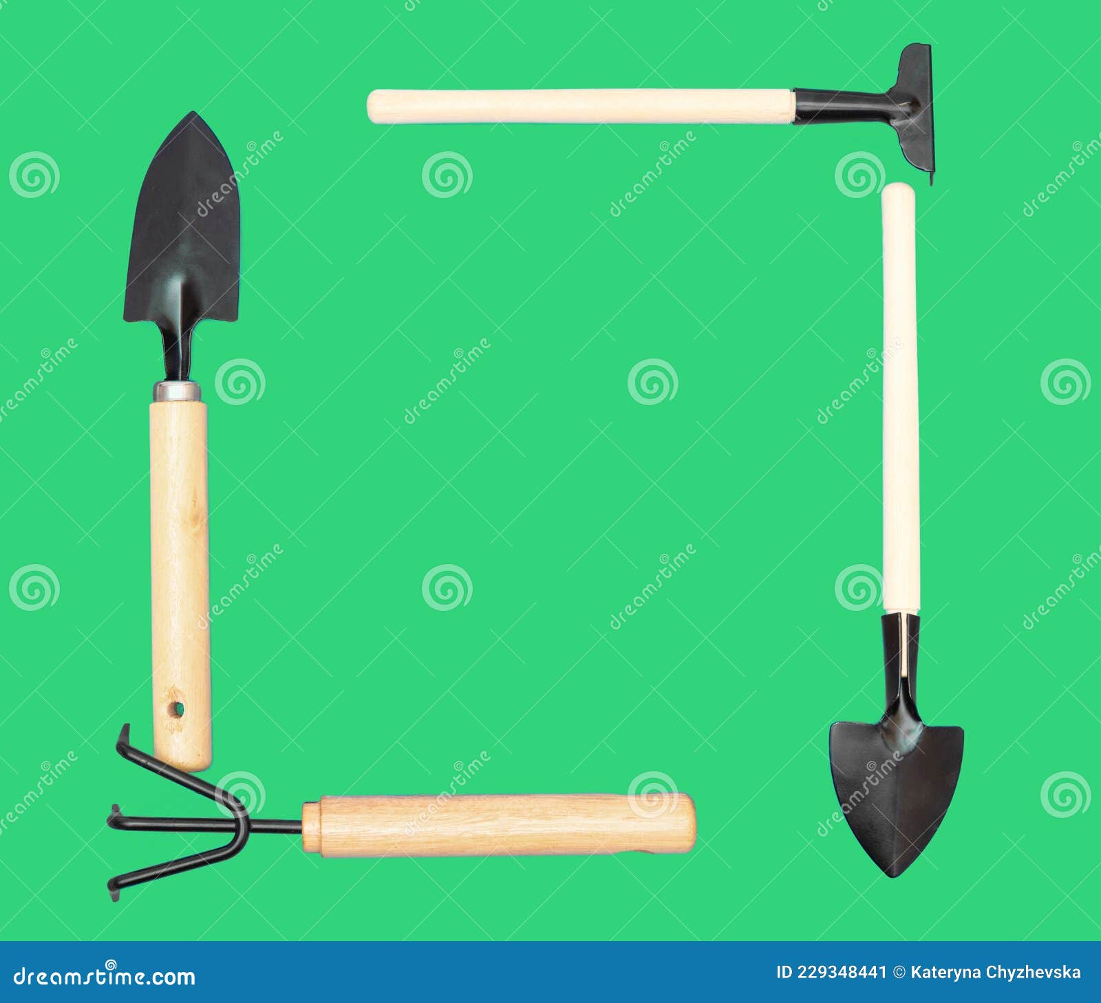 Gardening Hand Tools Background Stock Image - Image of frame, concept ...