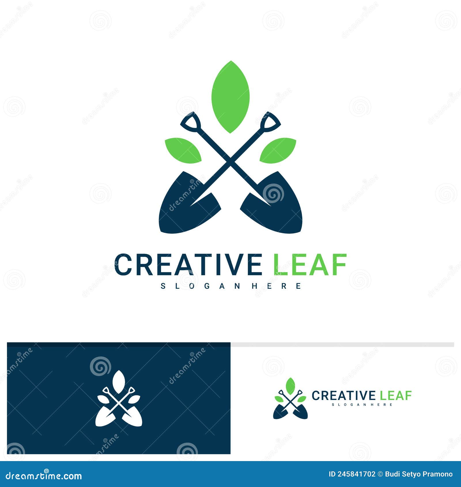 Gardening Logo Design Vector Template, Creative Leaf Rake Logo Design ...