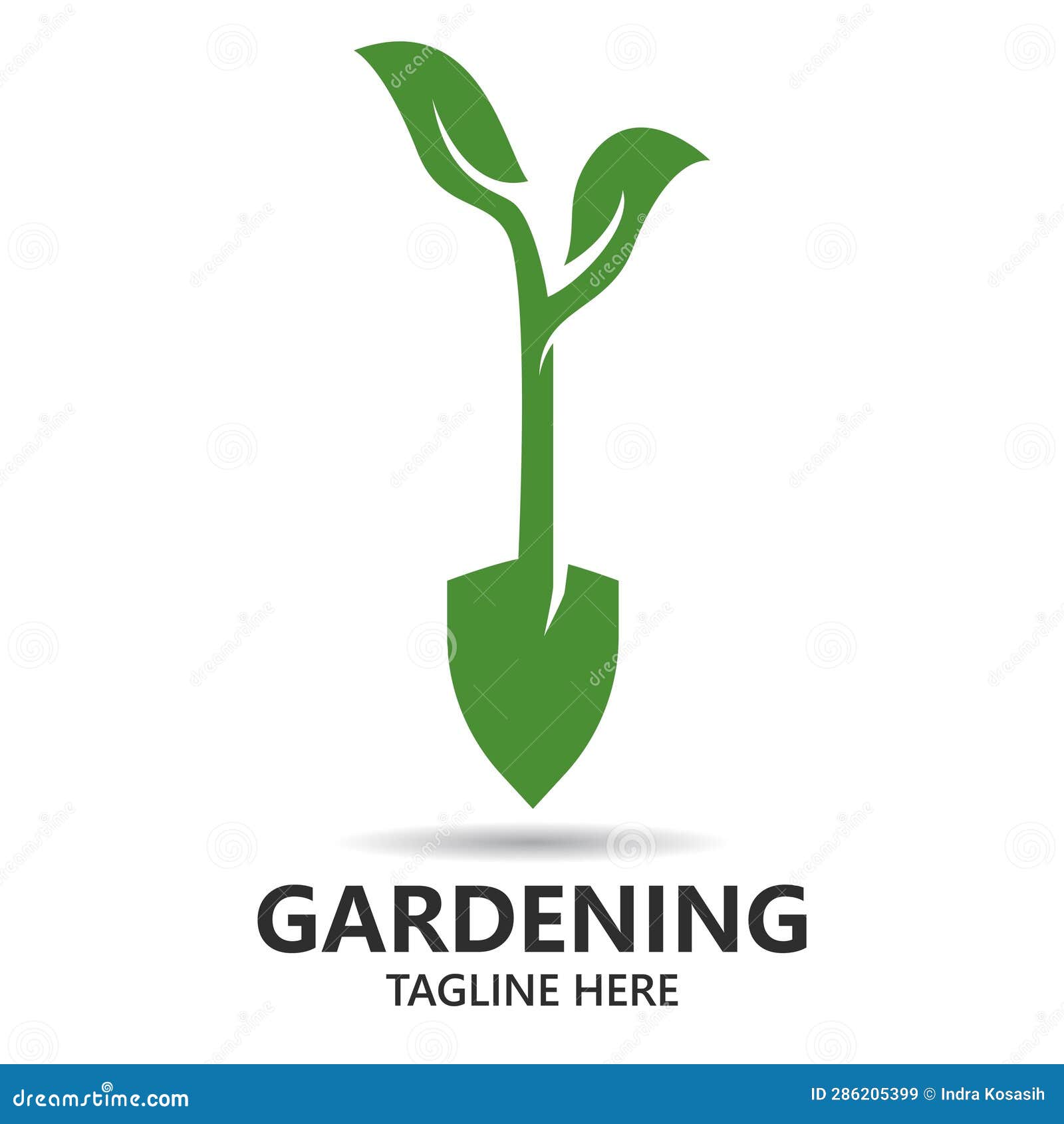 Gardening logo vector icon stock vector. Illustration of garden - 286205399