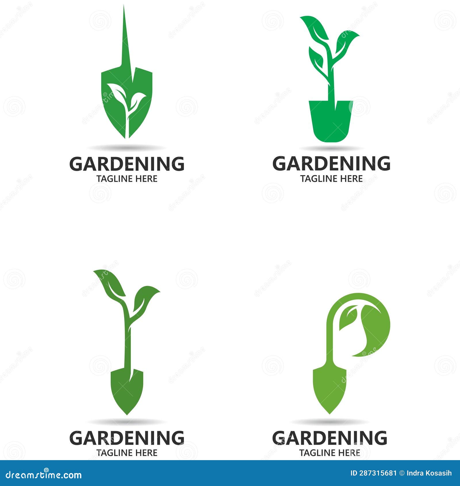 Gardening logo vector icon stock vector. Illustration of fresh - 287315681