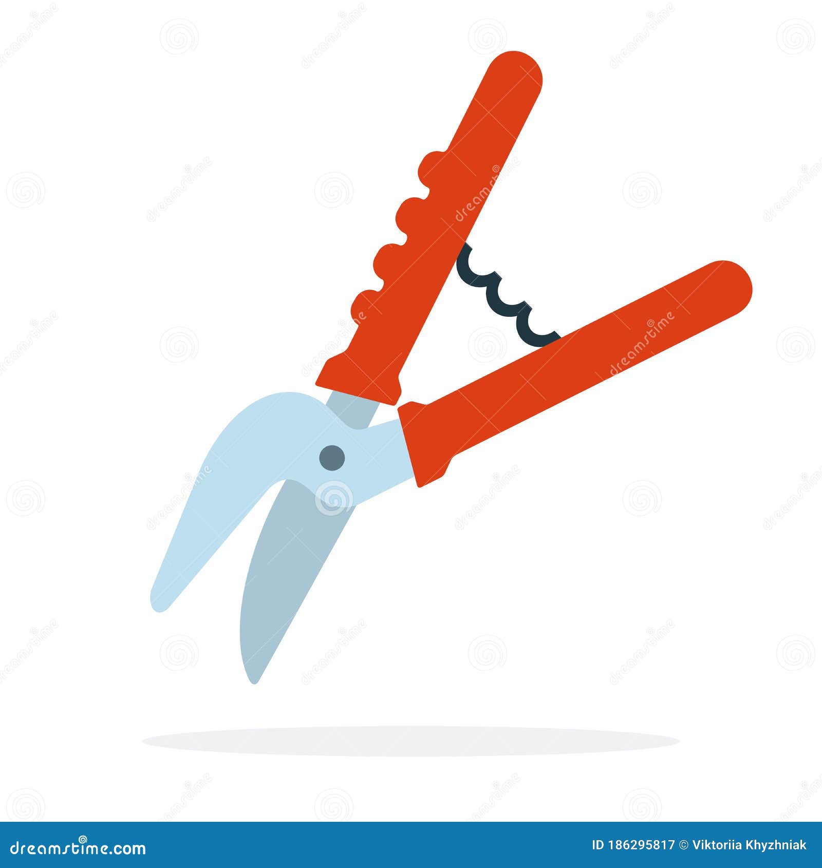 Gardening Scissors Vector Flat Isolated Stock Vector - Illustration of ...
