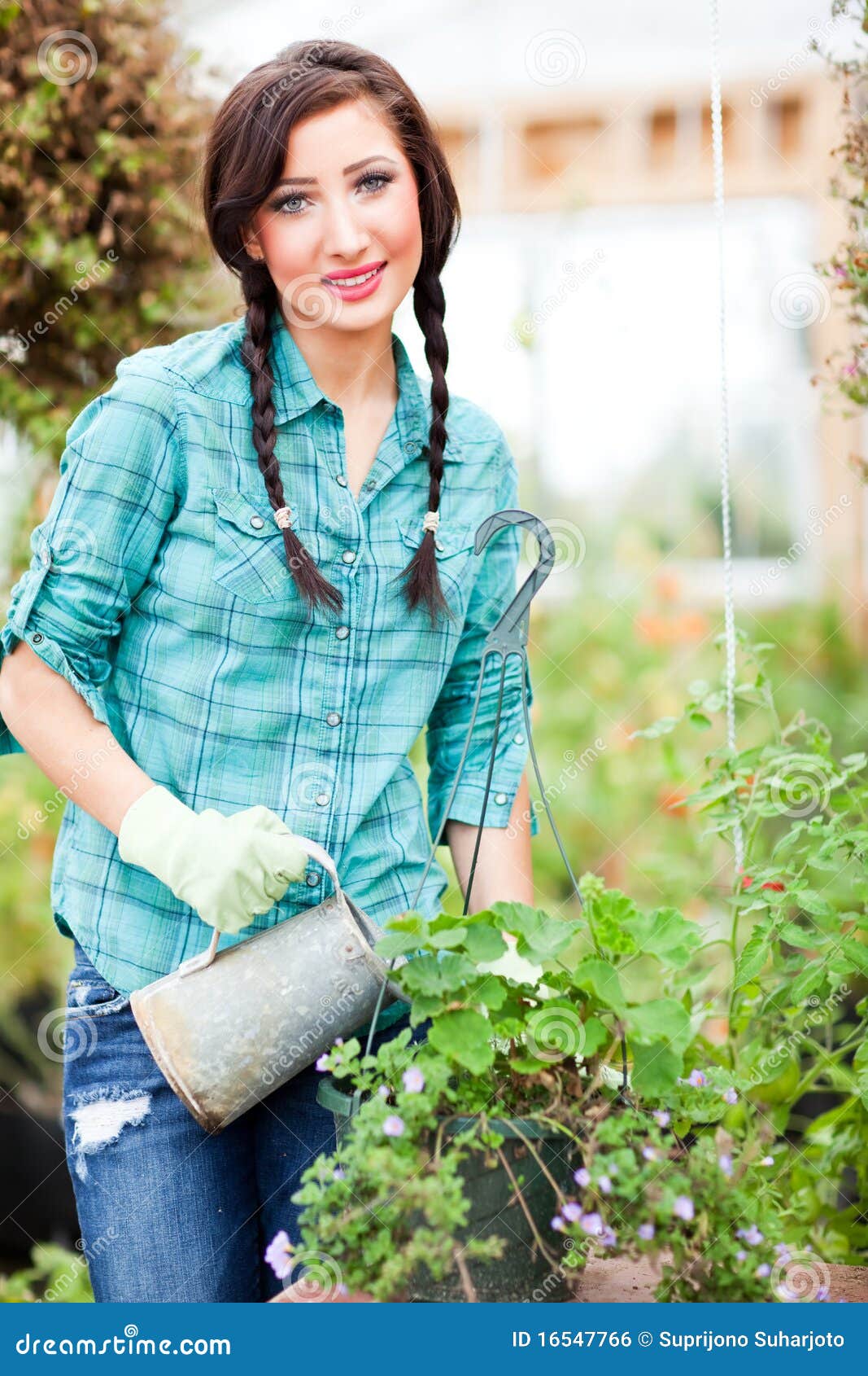 Gardening woman stock photo. Image of female, person - 16547766