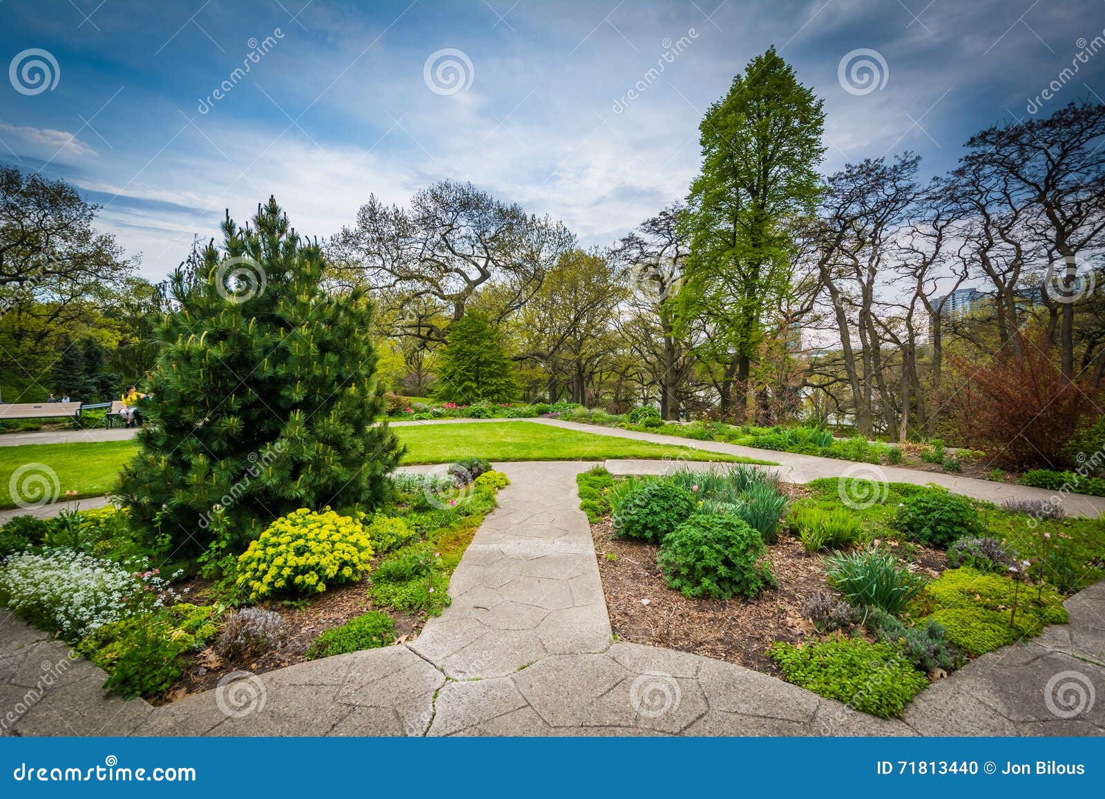 Gardens at High Park, in Toronto, Ontario. Stock Photo - Image of ...