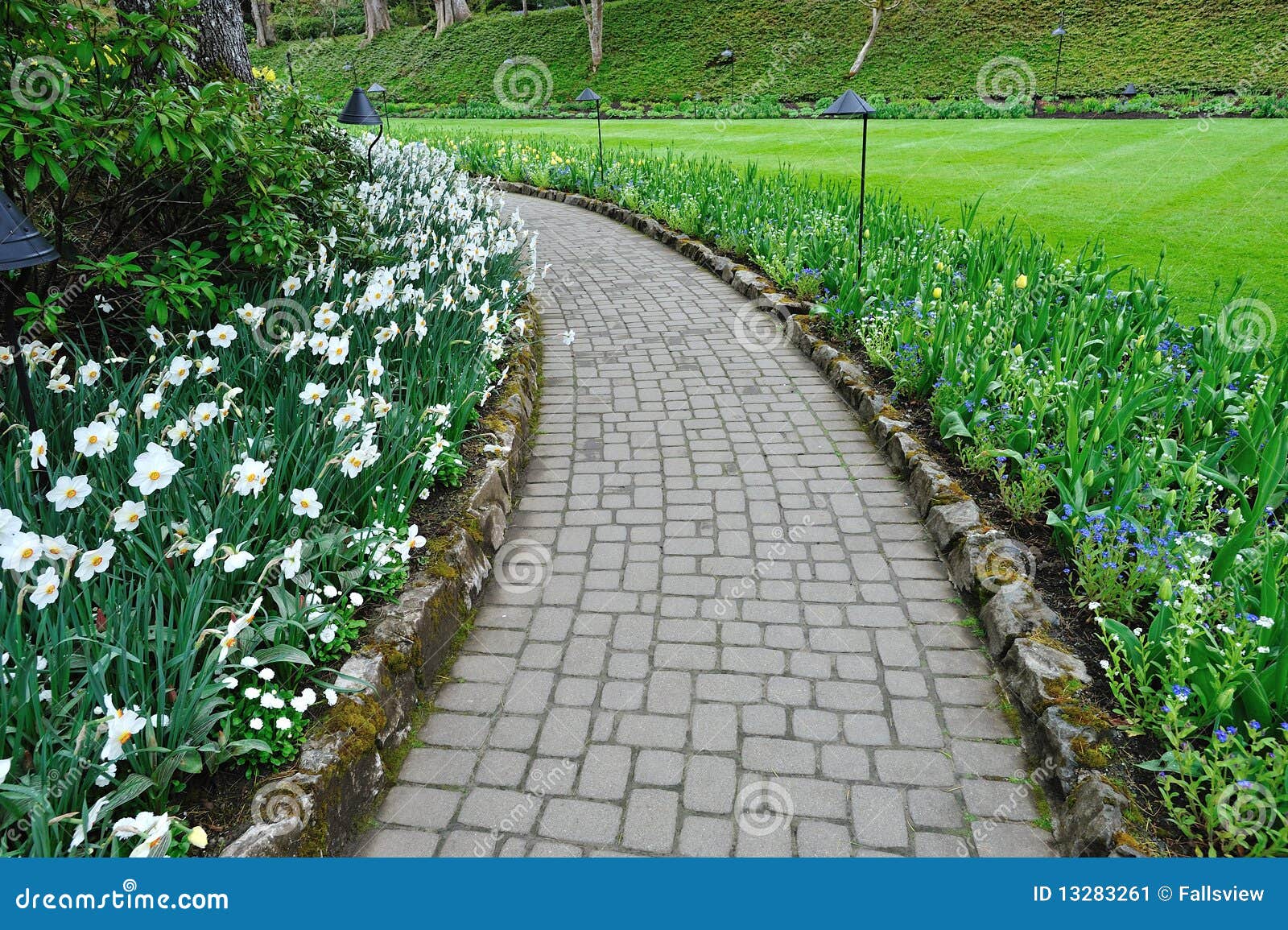 Gardens path stock image. Image of famous, landscaping - 13283261