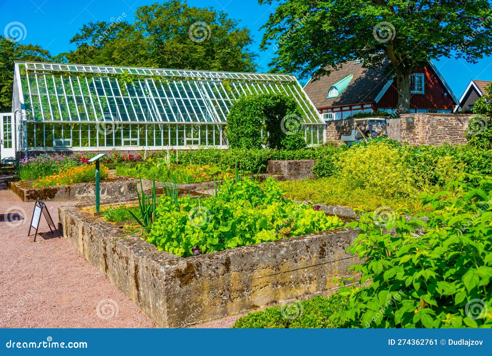 Gardens at Sofiero Palace in Sweden Stock Image - Image of castle ...
