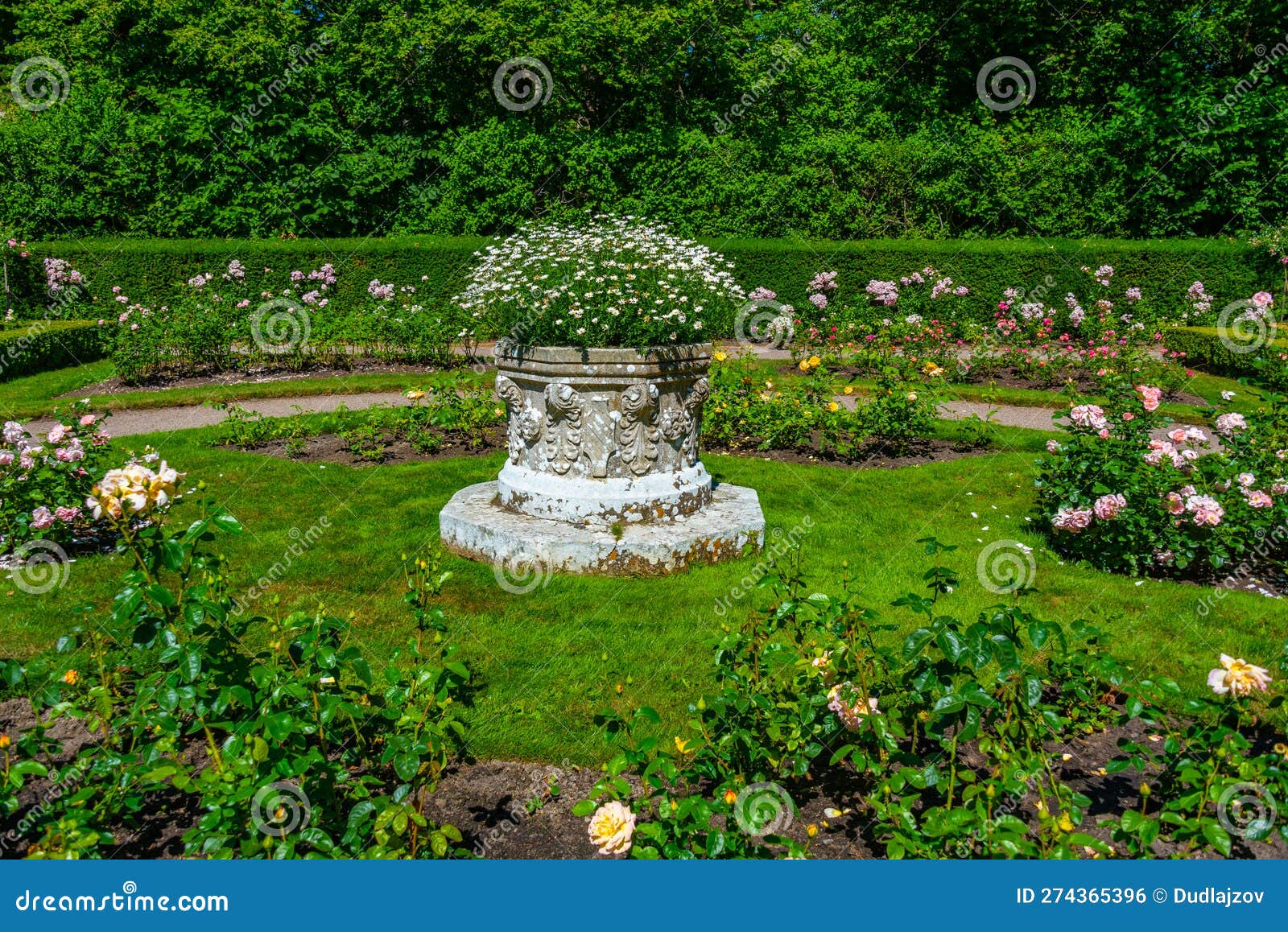 Gardens at Solliden Palace in Sweden Stock Photo - Image of landscape ...