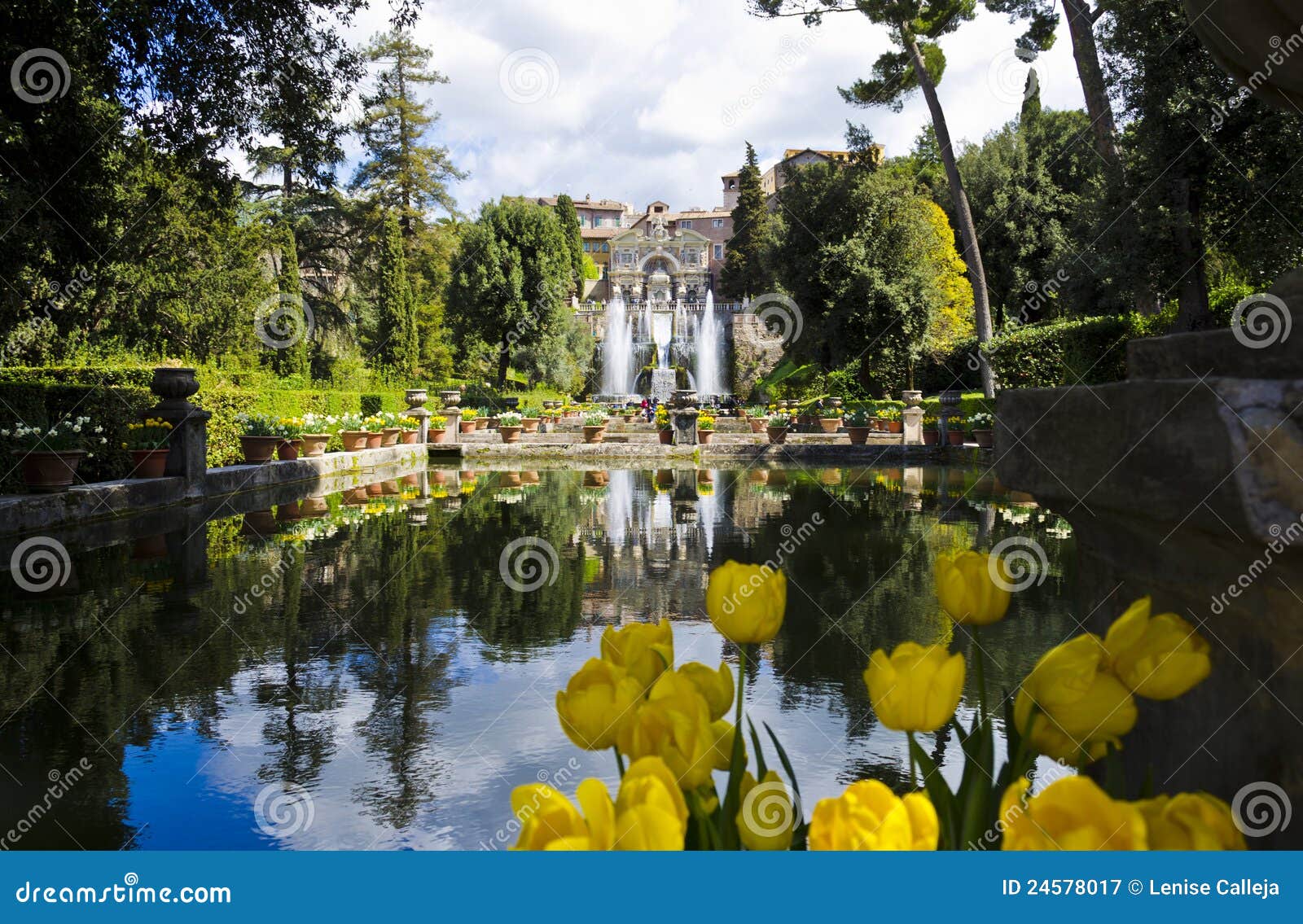 Gardens Of Villa Farnesina Royalty-Free Stock Photography ...