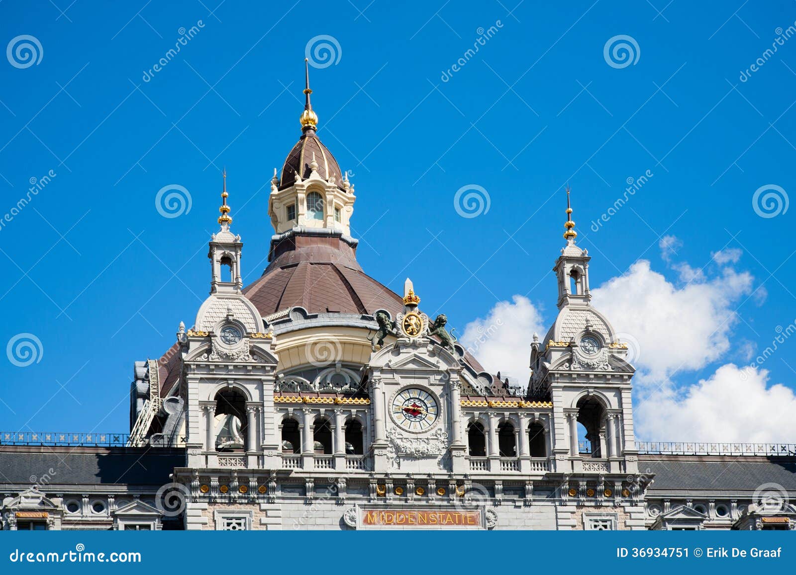 Gare Ferroviaire De Central D'Anvers Image stock - Image du anvers ...