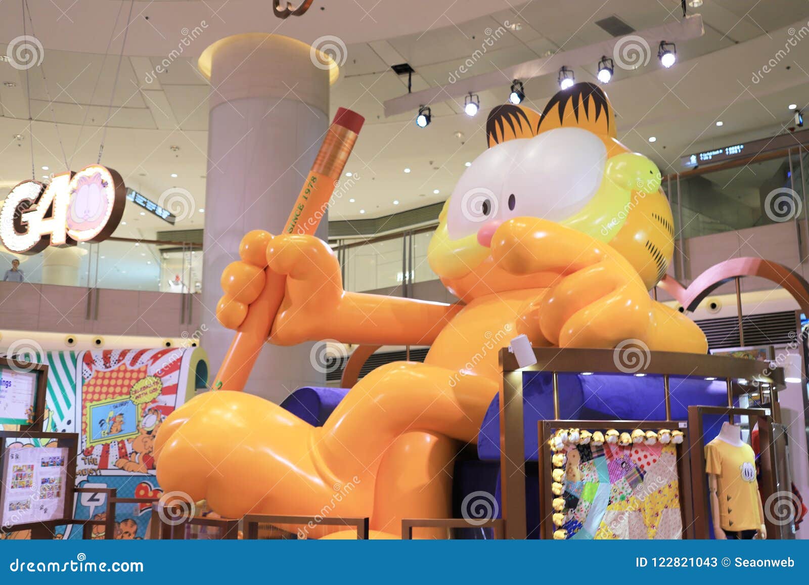 The Garfield Cat Illustration of Happy Smile Editorial Stock Photo ...