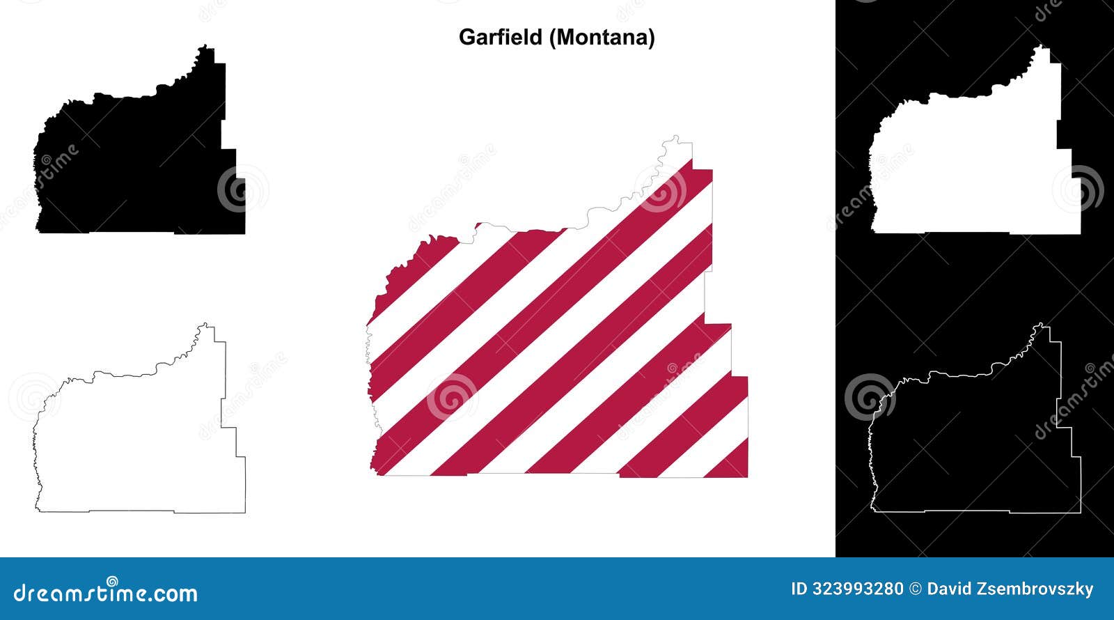 Garfield Outline Map Vector Illustration | CartoonDealer.com #323993280