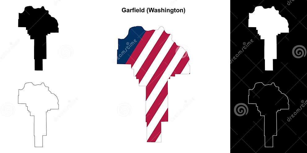 Garfield outline map stock illustration. Illustration of vector - 324191940