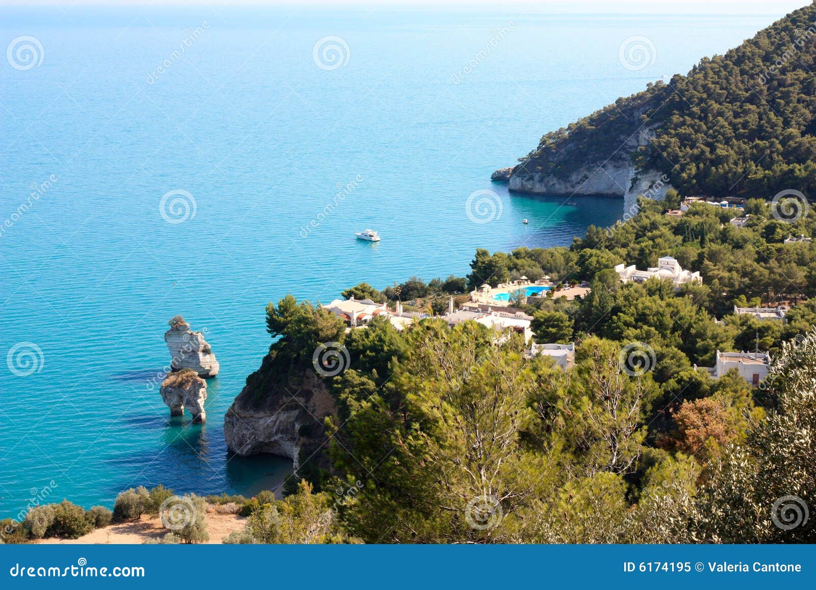 Gargano Coast, Apulia, Italy Stock Image - Image of italian, panorama ...