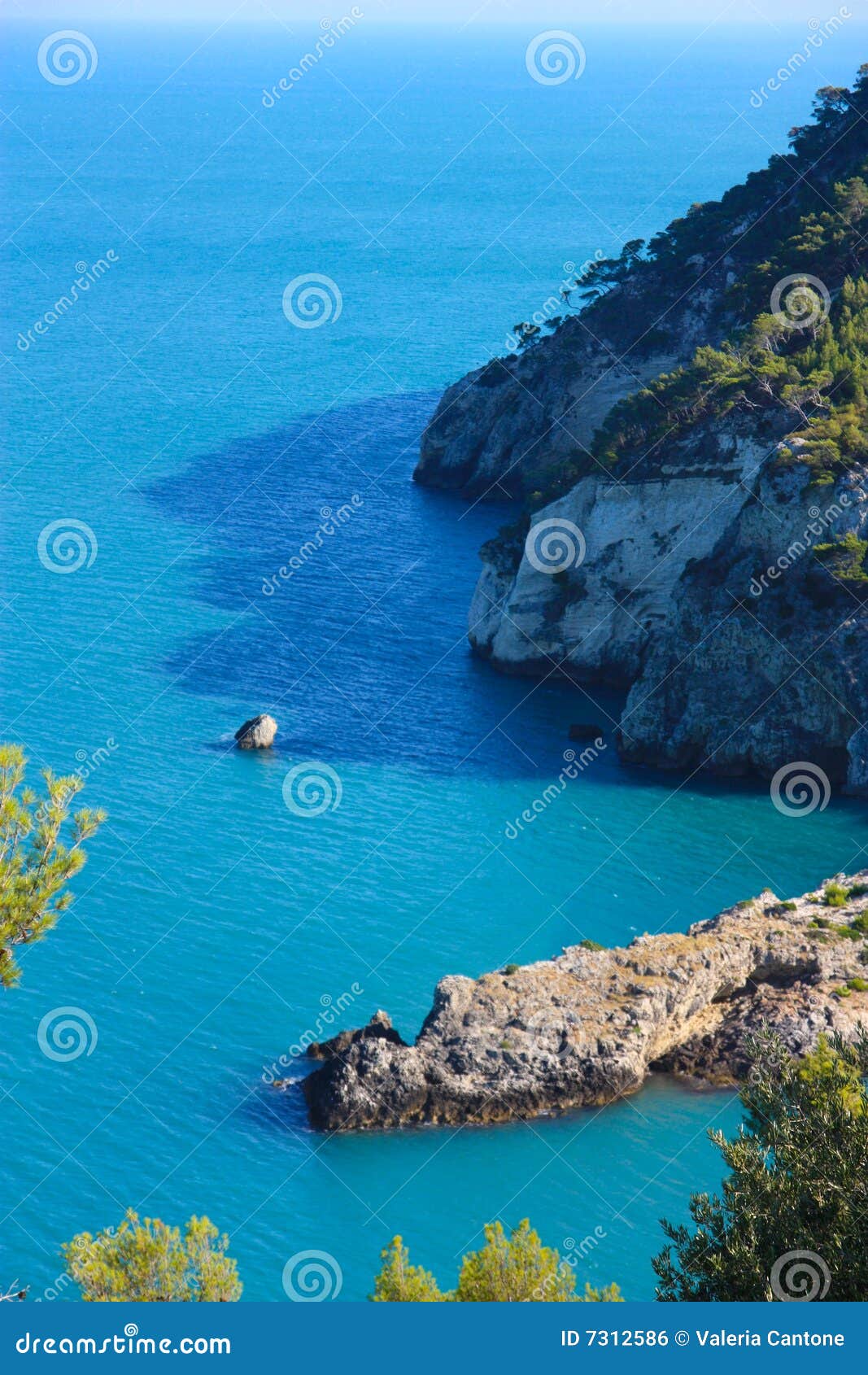 Gargano Coast, Apulia, Italy Stock Photo - Image of italian, panoramic ...