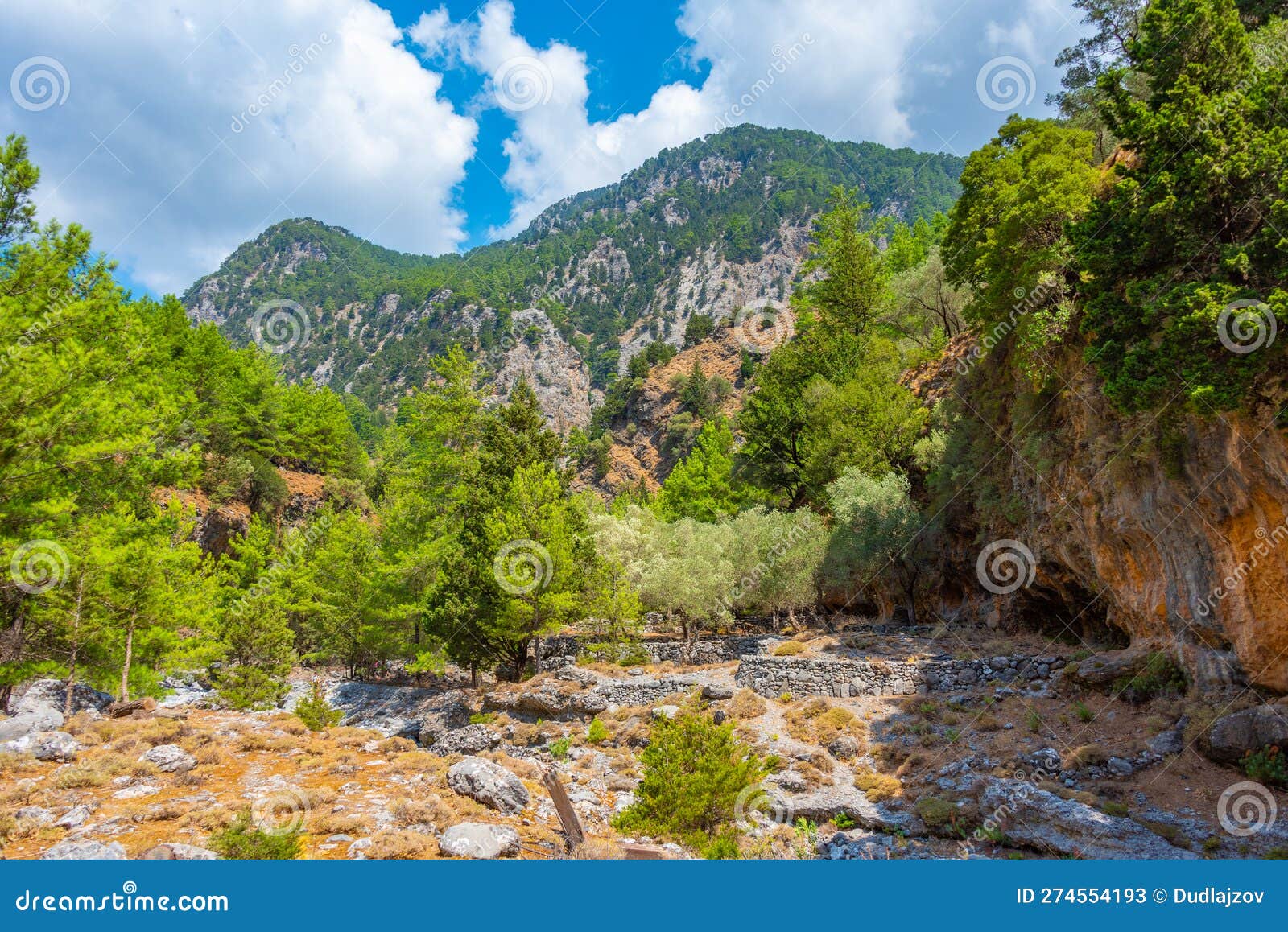 Garganta De Samaria En Creta Insular Griega Imagen de archivo - Imagen ...
