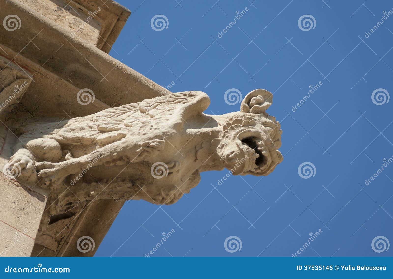 Gargoyle stock image. Image of medieval, historic, architecture - 37535145
