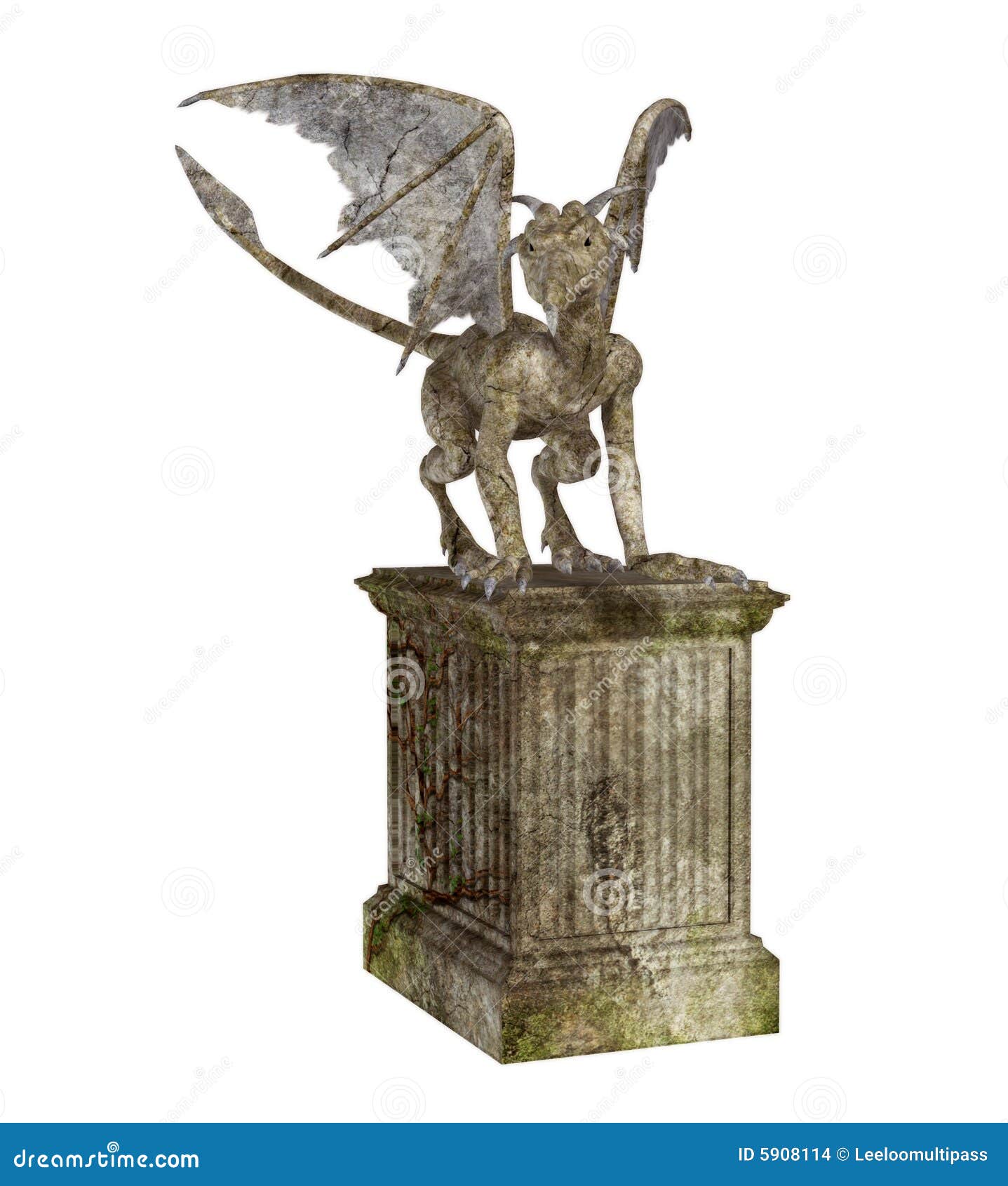 Gargoyle stock illustration. Illustration of myth, horns - 5908114