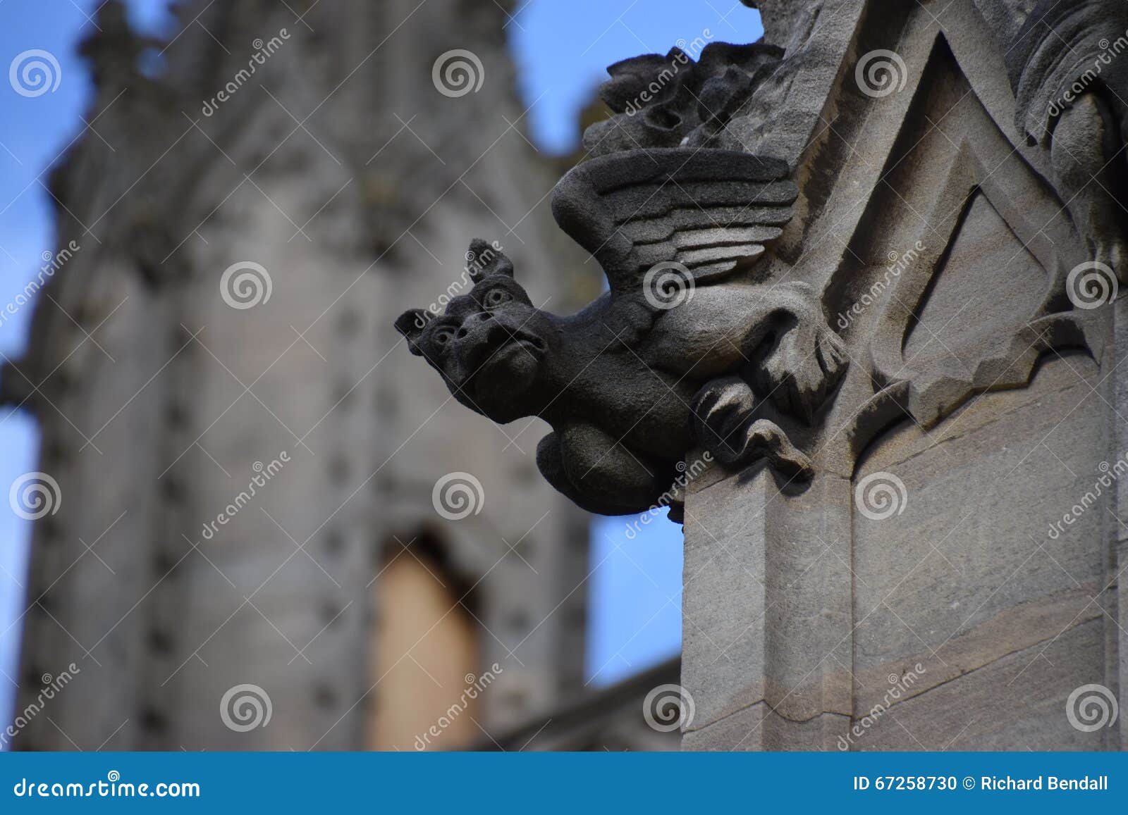 Gargoyle on church stock photo. Image of redcliffe, gargoyle - 67258730
