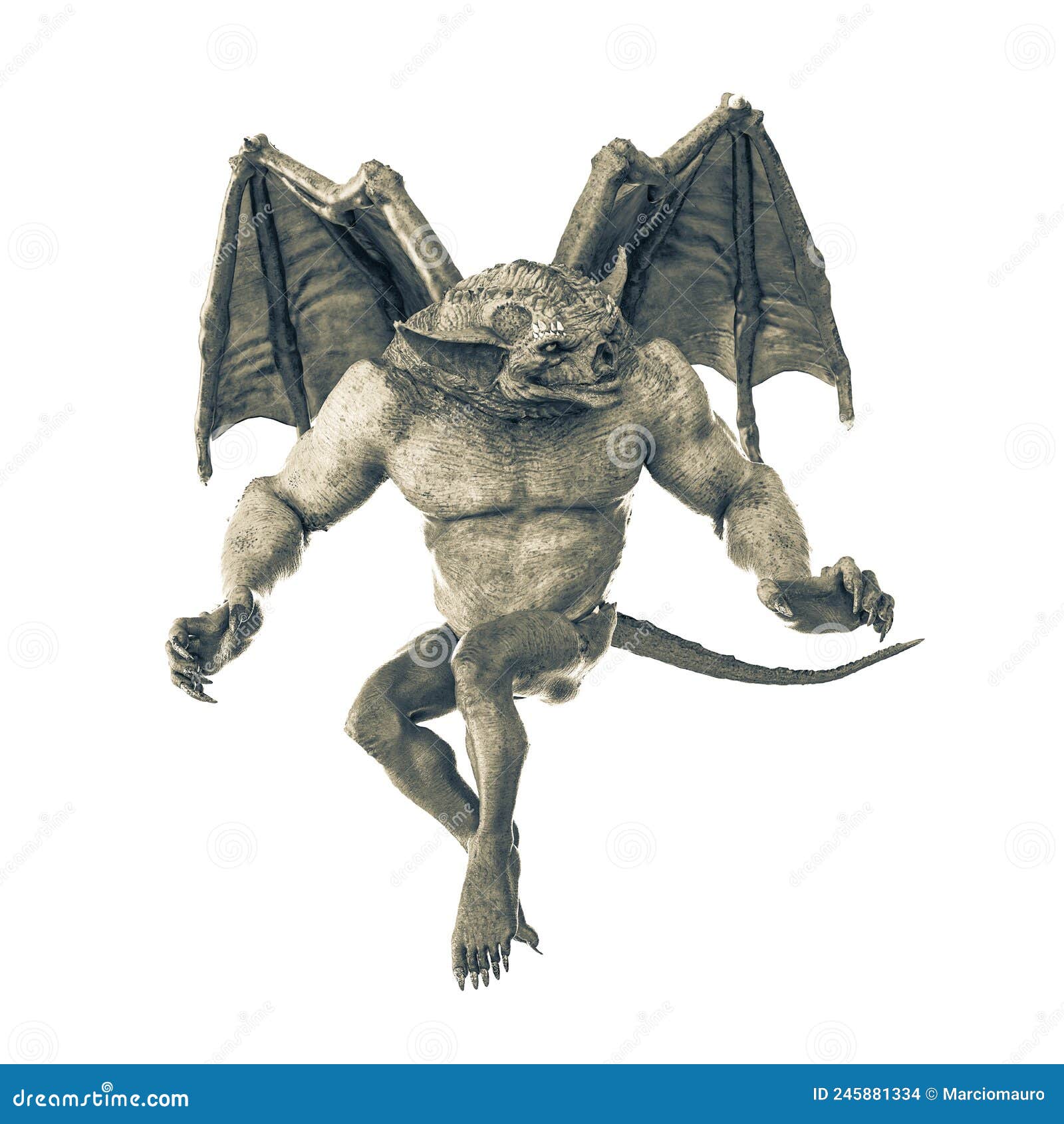 Magical Gargoyle In Forest Royalty-Free Stock Image | CartoonDealer.com ...