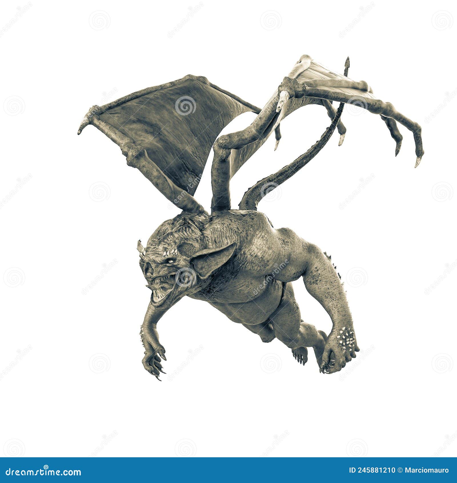 Magical Gargoyle In Forest Royalty-Free Stock Image | CartoonDealer.com ...