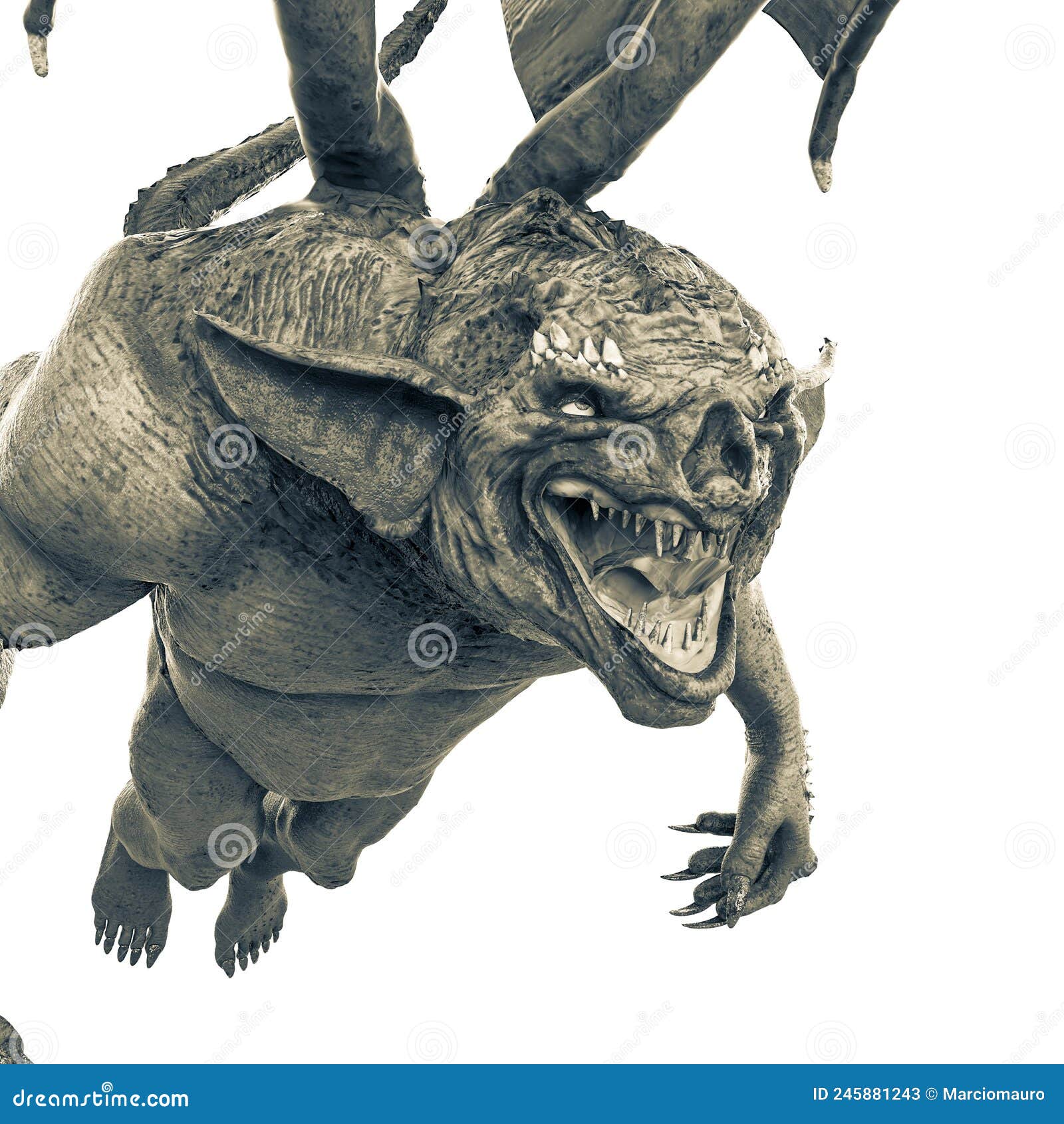Magical Gargoyle In Forest Royalty-Free Stock Image | CartoonDealer.com ...