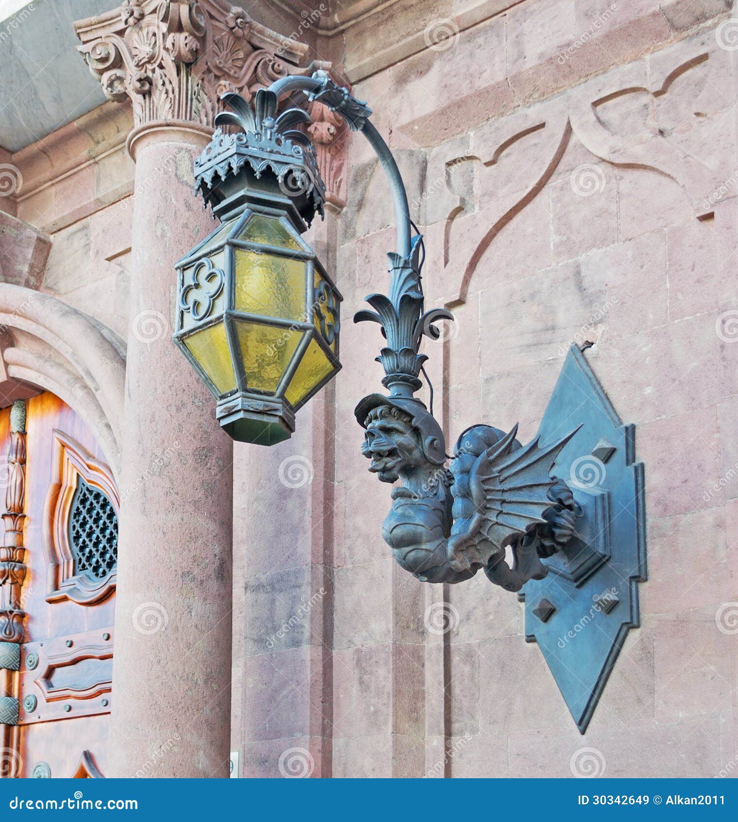 Gargoyle lamp stock image. Image of gargoyle, sassari - 30342649