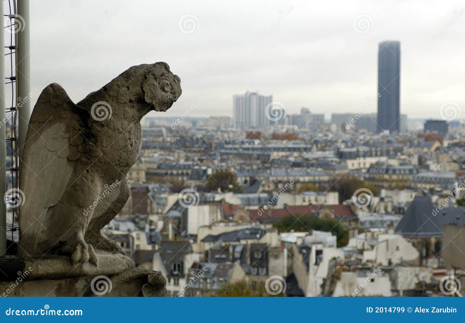Gargoyle and Montparnasse Tour Stock Image - Image of journey, gargoyle ...