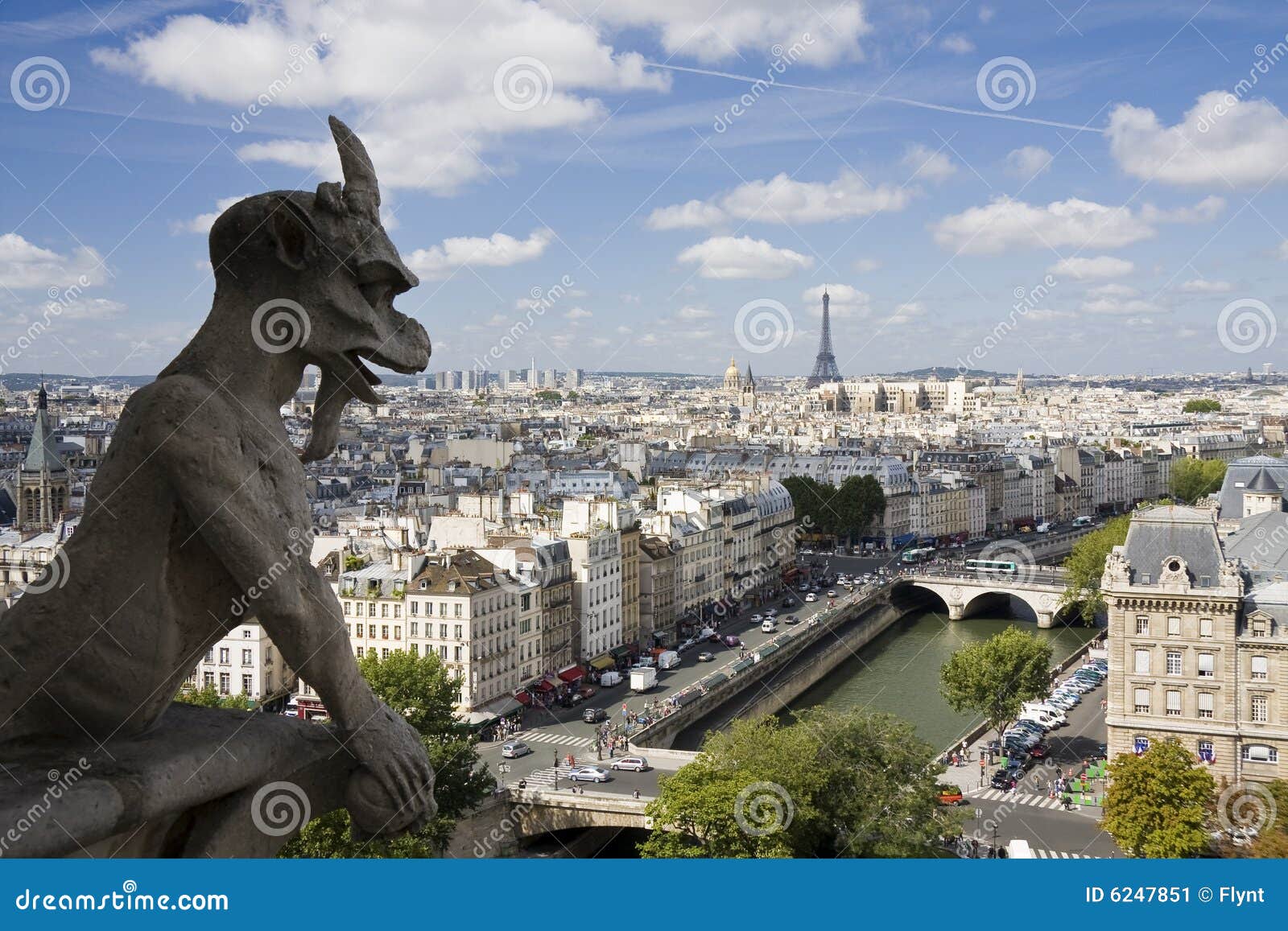 Gargoyle at Notre Dame in Paris Stock Image - Image of travel ...