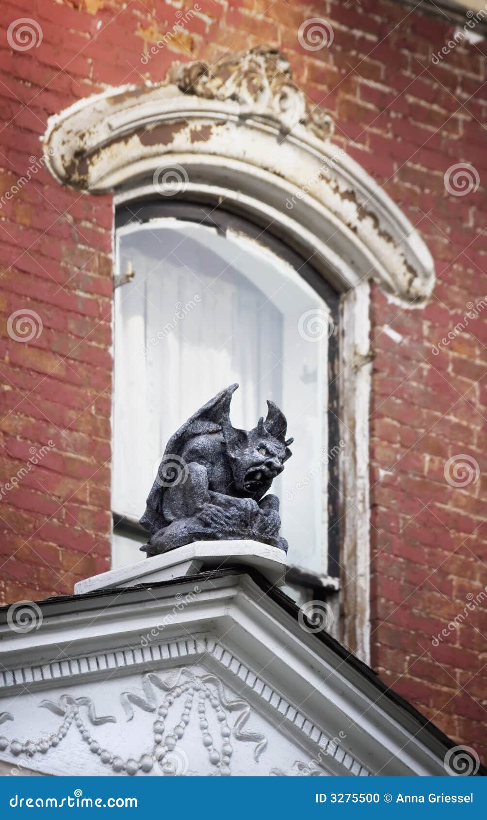 Gargoyle on on Old House stock photo. Image of gargoyle - 3275500