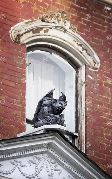 Gargoyle on on Old House stock photo. Image of gargoyle - 3275500