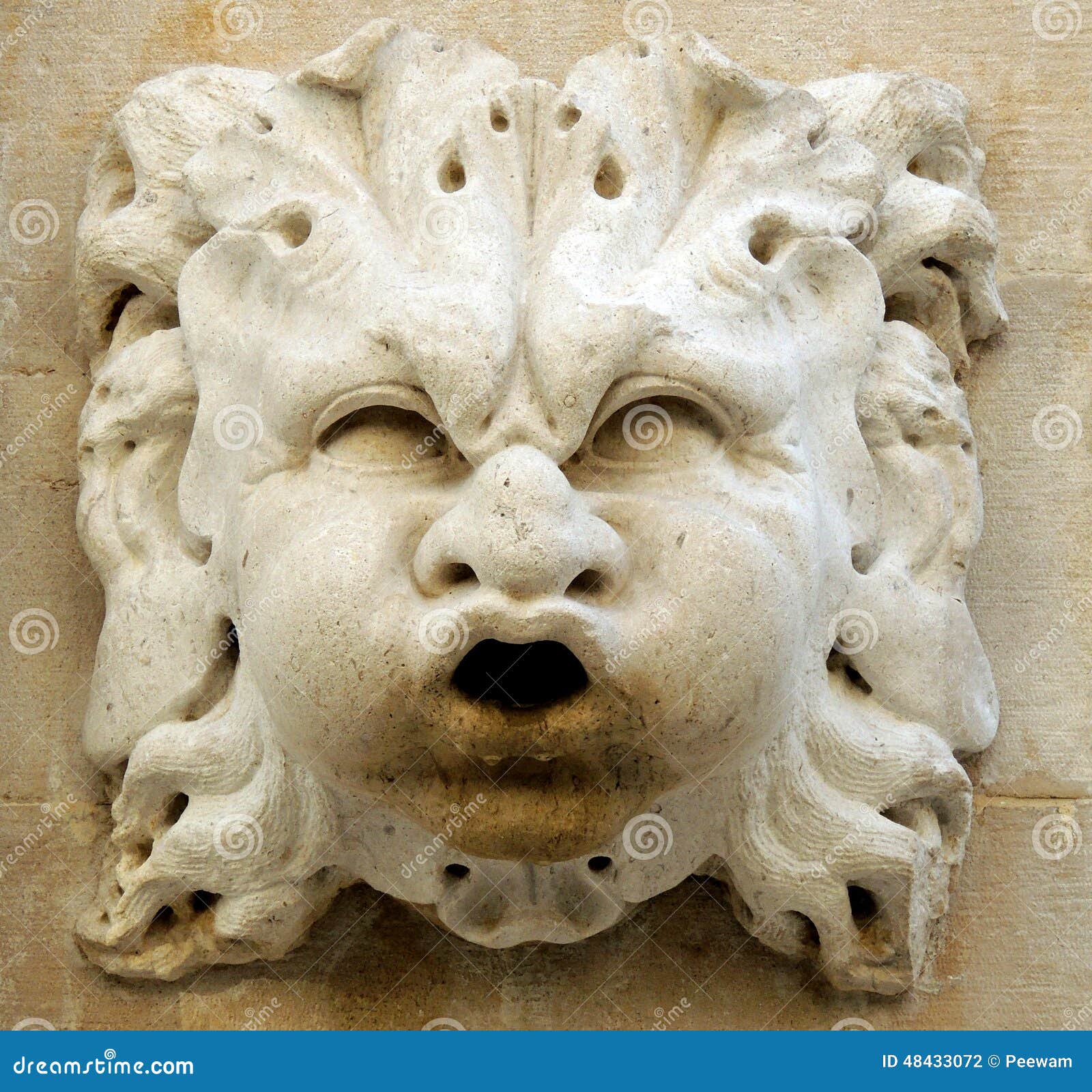 Stone Gargoyle of a Face, Dubrovnik. Croatia Stock Photo - Image of ...