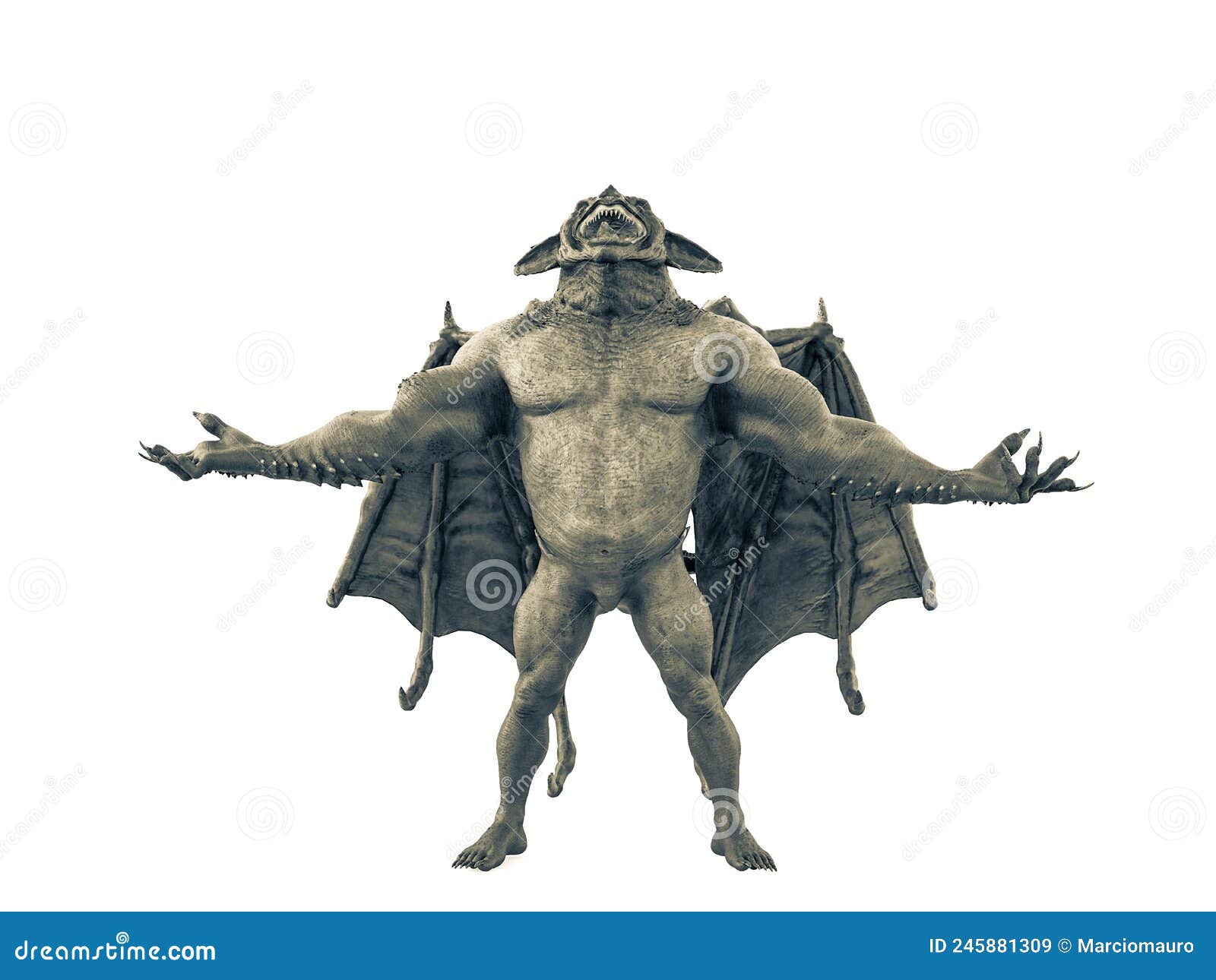 Magical Gargoyle In Forest Royalty-Free Stock Image | CartoonDealer.com ...