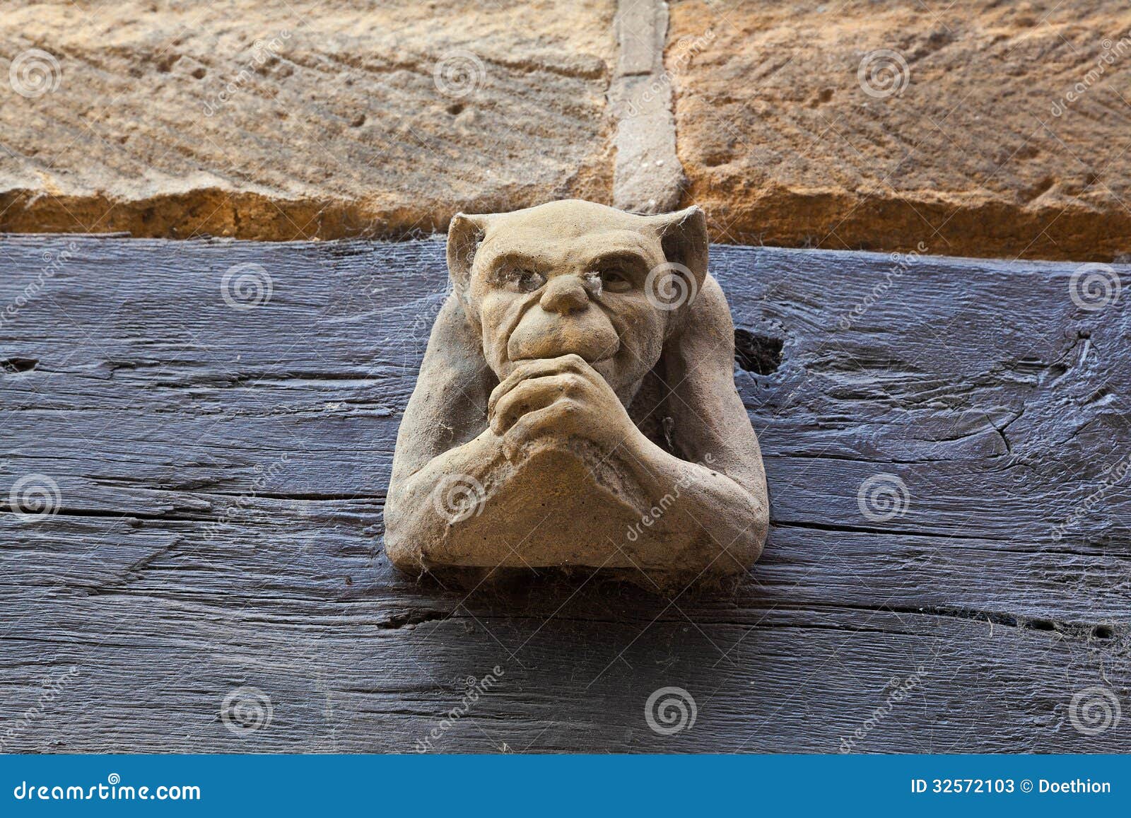 Gargoyle Wall Mounted. Royalty-Free Stock Photography | CartoonDealer ...