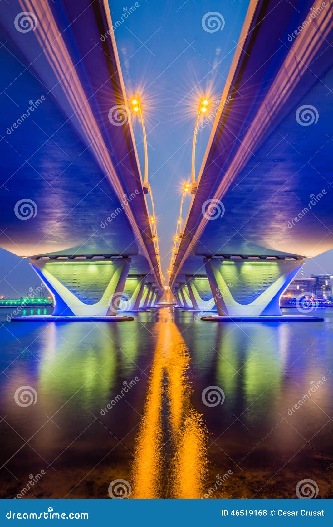 Garhoud bridge stock photo. Image of reflections, garhoud - 46519168